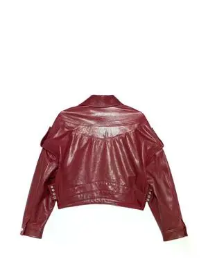 MANOKHI Oversized Belted Jacket - Red