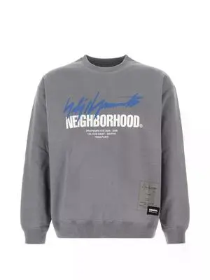 Yohji Yamamoto X Neighbourhood Logo-print Sweatshirt - Grey