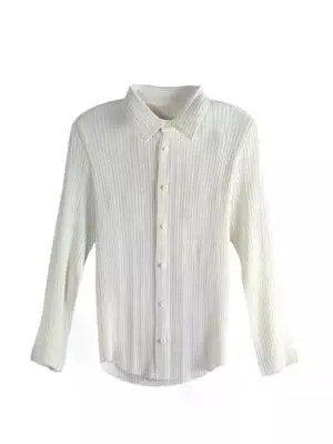 Issey Miyake Pleated Buttoned Shirt