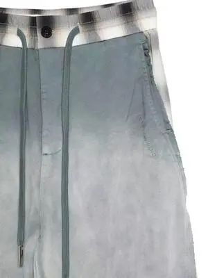 FENG CHEN WANG Plaid Drawstring Track Pants
