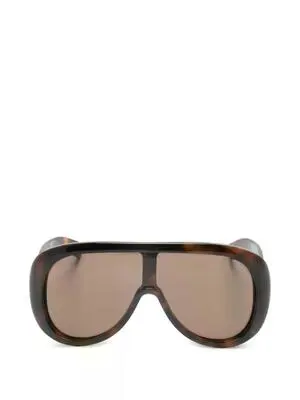 Gucci Oval Logo Sunglasses - Brown