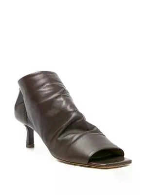 THE SELLER Name Square Open-toe Boots