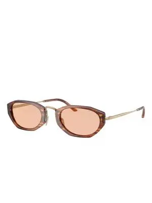 Giorgio Armani Oval Frame Tinted Sunglasses