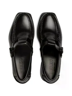 Hereu Alber T-bar Loafers With Buckle Detailing