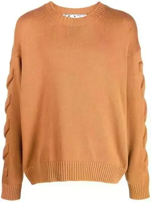 Off-White 3d Diagonal Stripe Crewneck Jumper