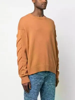 Off-White 3d Diagonal Stripe Crewneck Jumper