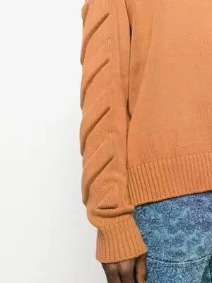 Off-White 3d Diagonal Stripe Crewneck Jumper