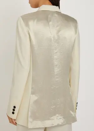 Maria Mcmanus Double-breasted Wool Blazer - Ivory
