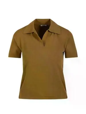 ROBERTO COLLINA V-neck T-shirt - Brown