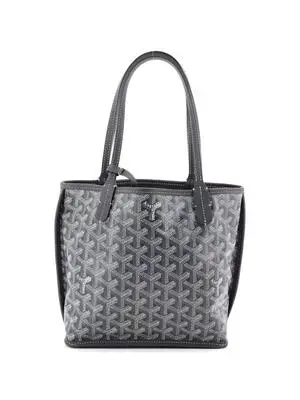Goyard Anjou Reversible Tote Coated Canvas Mini Satchel - Grey