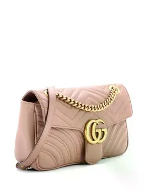 Gucci Gg Marmont Matelasse Leather Medium Shoulder Bag - Neutrals