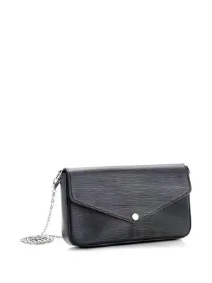 LOUIS VUITTON Felicie Pochette Epi Leather Crossbody Bag - Black