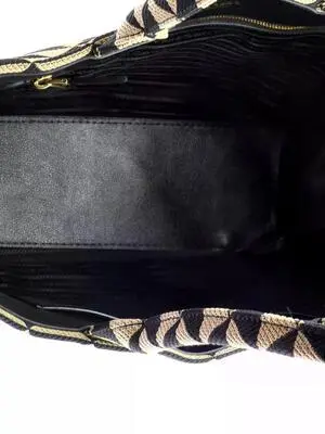 Prada Jacquard Shopper Tote Bag - Brown