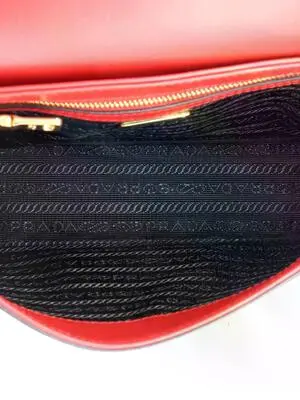 Prada Embleme Flap Saffiano Leather Small Shoulder Bag