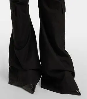 Rick Owens Jumbo Belas Cotton Cargo Trousers - Black