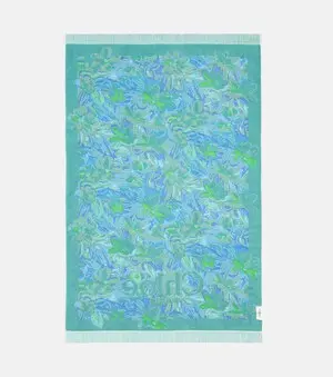 Chloé Floral Logo Cotton Terry Towel