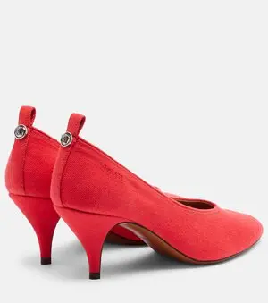 Versace Tina Denim Pumps - Red