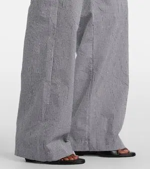 RÓHE Checked Cotton-blend Pajama Pants