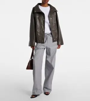 RÓHE Checked Cotton-blend Pajama Pants