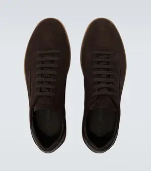 Zegna 232 Suede Lace-up Sneakers
