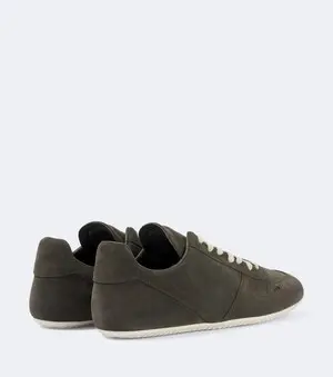 Rick Owens Minimal Suede Lace-up Sneakers - Grey