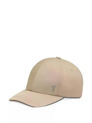 AMI Paris Nylon De Coeur Stud Cap - Neutrals