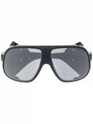Moncler Diffractor Pilot-frame Sunglasses - Black