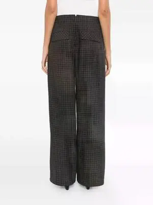 LESS Checked Drawstring Trousers