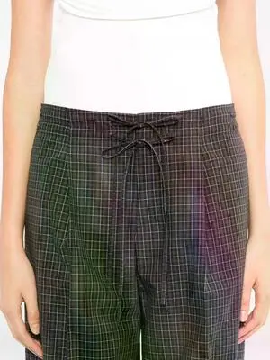LESS Checked Drawstring Trousers