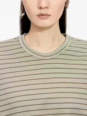 JNBY Striped Knot Detail T-shirt - Neutrals