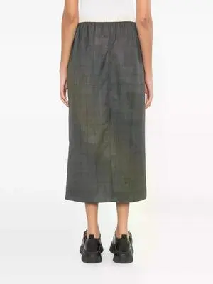LESS H-line Checked Midi Skirt
