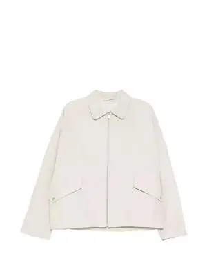 CROQUIS Collared Zip-up Jacket - Neutrals