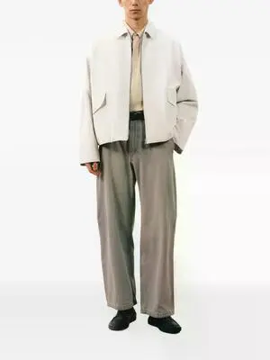 CROQUIS Collared Zip-up Jacket - Neutrals