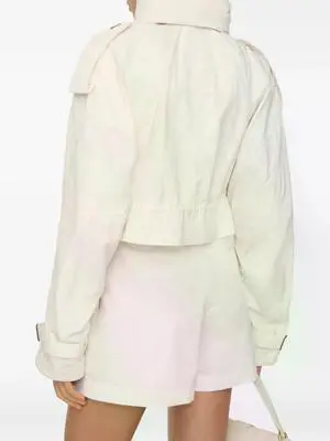 Burberry Cropped Lightweight Cotton Jacket - Neutrals