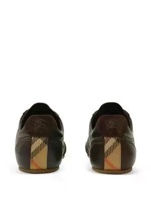 Burberry Knight Runner Leather And Suede Sneakers