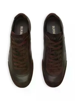 Burberry Knight Runner Leather And Suede Sneakers