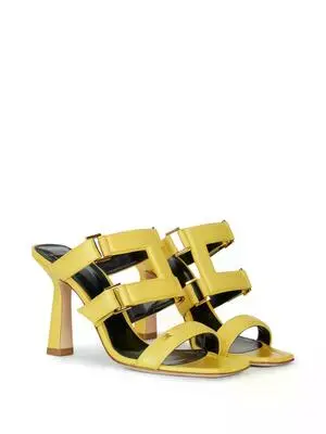 Elisabetta Franchi Nappa Leather Sandals - Yellow