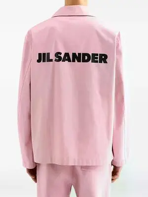 JIL SANDER Button Logo Shirt Jacket - Pink