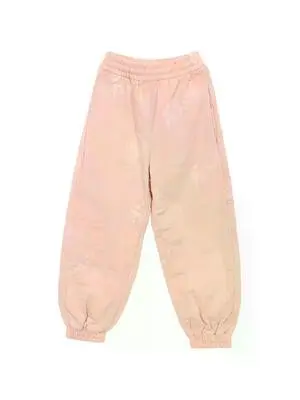 Fendi Logo Cotton Trousers - Pink