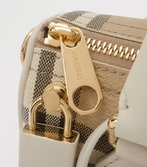 Burberry Mini Cotton Check Bowling Bag - Neutral
