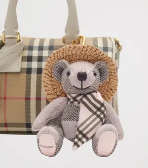 Burberry Mini Cotton Check Bowling Bag - Neutral