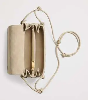 Bottega Veneta Notturno" Woven Leather Pouch - Neutral