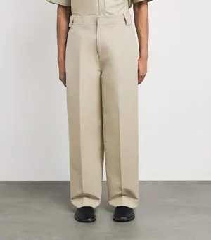 AMI Paris Cotton Baggy Trousers