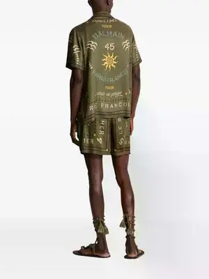 Balmain Short-sleeve Patterned Shirt