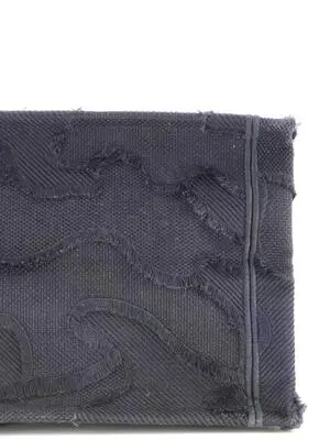 Dior Book Camouflage Embroidered Canvas Large Tote Bag - Black