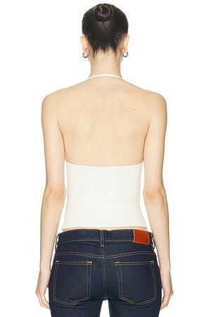 GRLFRND Halter Neck Tank Top - Bone