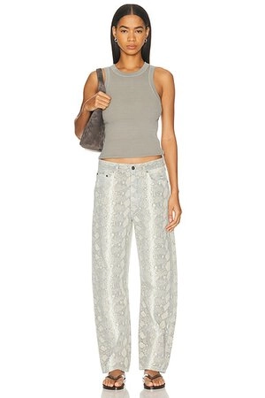 AGOLDE Leigh Ribbed Racerback Tank Top