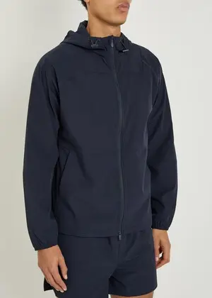 NOW YOU LIVE Overton Hooded Stretch-nylon Jacket