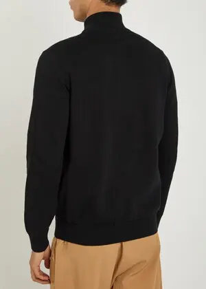 NOW YOU LIVE Woodhouse Half-zip Cotton Jumper