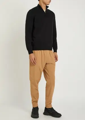 NOW YOU LIVE Woodhouse Half-zip Cotton Jumper